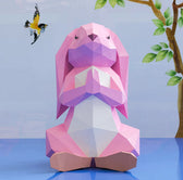 rabbit, papercraft rabbit, papercraft , rabbit yoga, yoga bunny ...