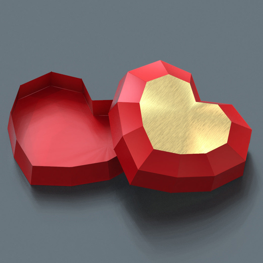 Papercraft Heart, Heart Box, Papercraft, Love Box, Valentine Box ...