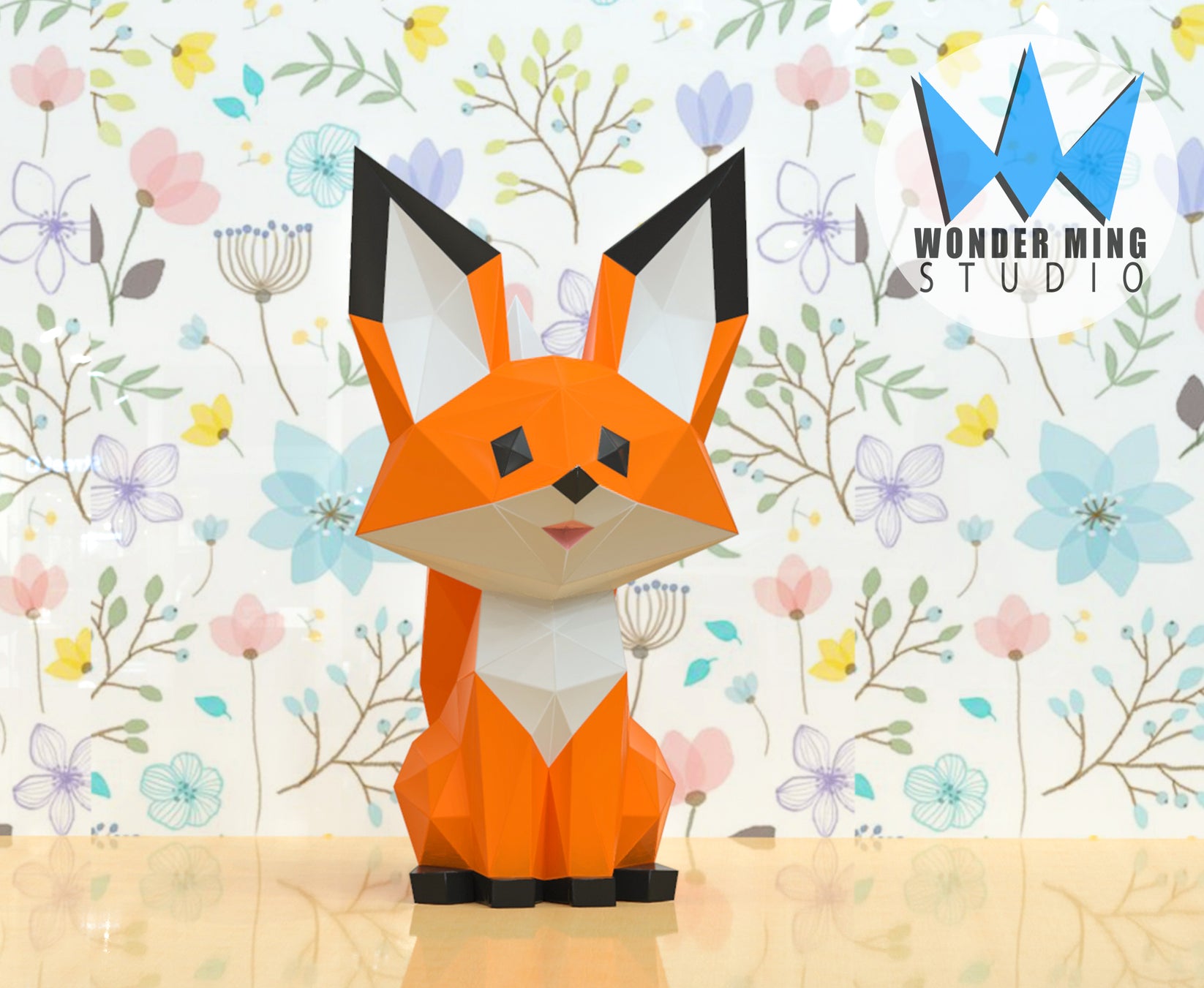 Fox, Papercraft Fox, Papercraft, DIY craft , Fox Sculpture, Fox Statue ...