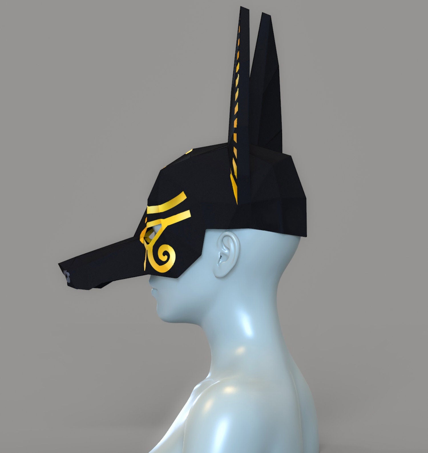 Papercraft Anubis Mask – Wonder Ming Studio
